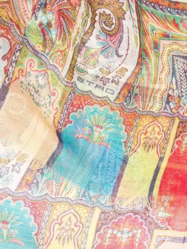 Etro Paisley-foliage Scarf
