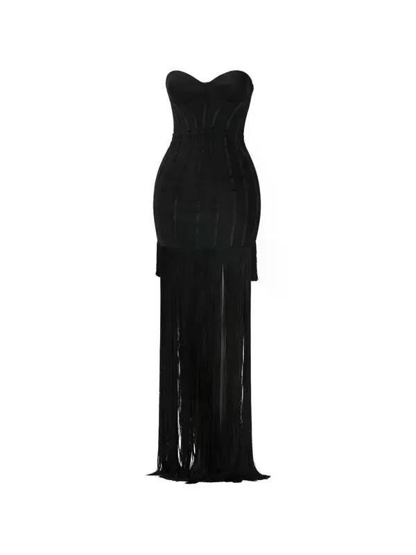 Elisabetta Franchi Strapless Maxi Dress