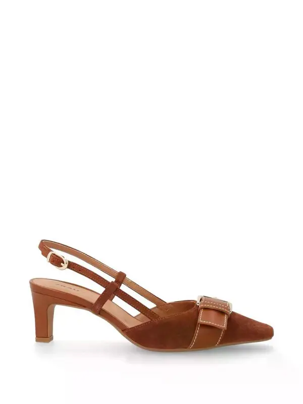 FRAU Suede Slingback Pumps - Brown