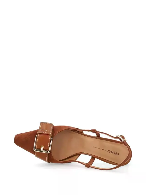 FRAU Suede Slingback Pumps - Brown