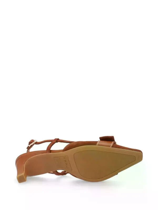 FRAU Suede Slingback Pumps - Brown
