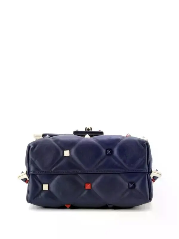 Valentino Garavani Candystud Leather Mini Satchel - Blue