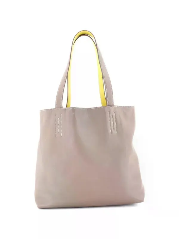 Hermès Double Sens Veau Sikkim 28 Tote Bag - Grey