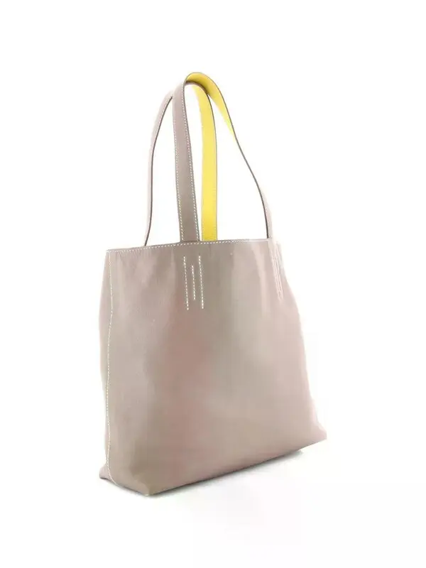 Hermès Double Sens Veau Sikkim 28 Tote Bag - Grey