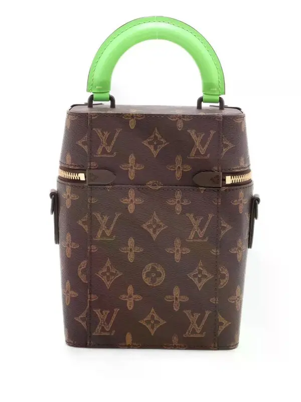 LOUIS VUITTON 2021-2026 Monogram No7 Vertical Box Trunk Satchel - Brown