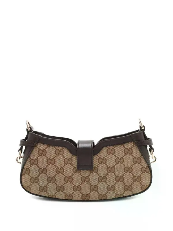 Gucci Mini Gg Canvas Web Shoulder Bag - Neutrals