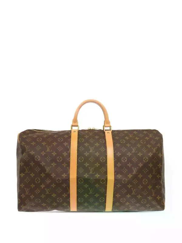 LOUIS VUITTON 1998 Monogram Keepall 55 Travel Bag - Brown