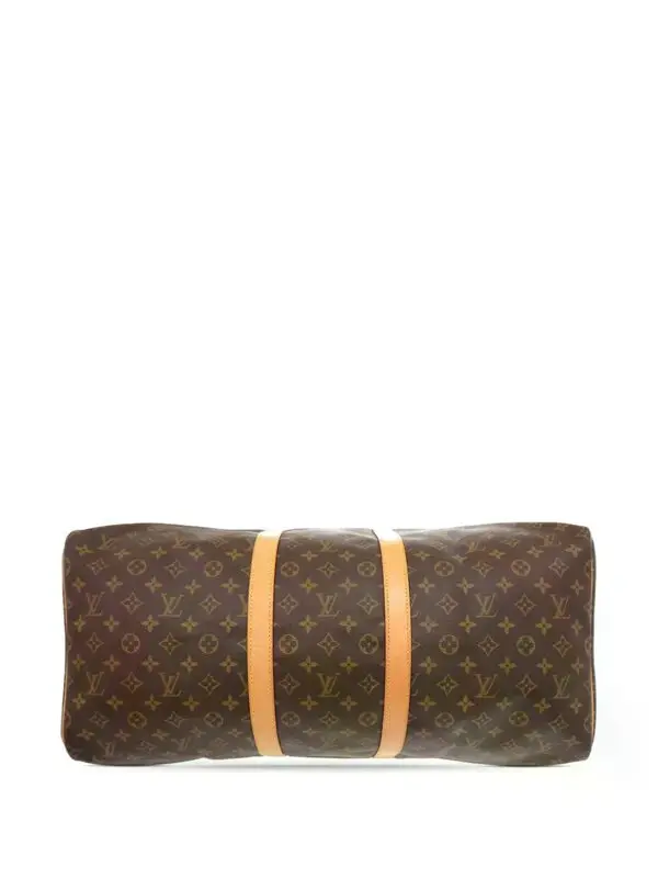 LOUIS VUITTON 1998 Monogram Keepall 55 Travel Bag - Brown