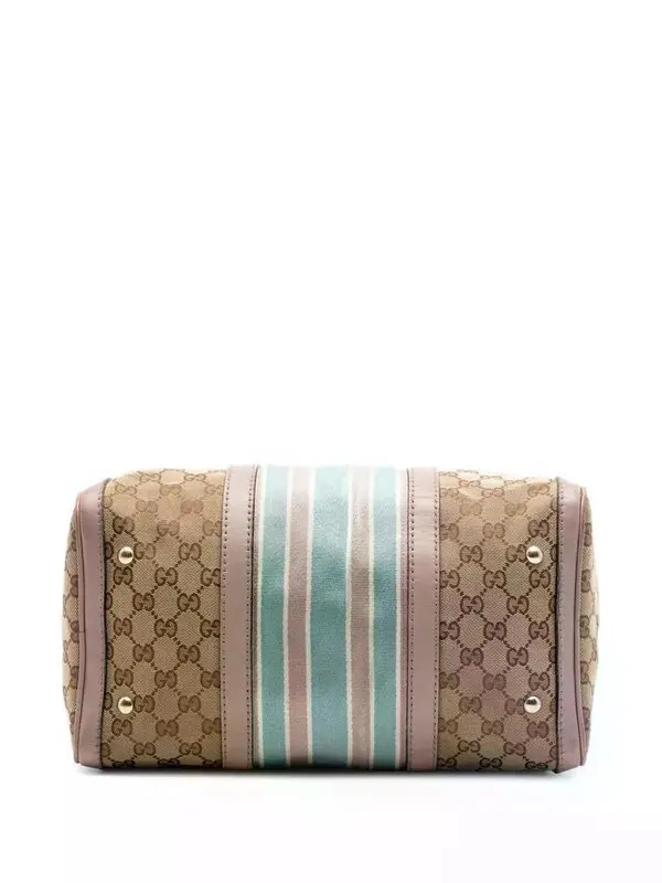 Gucci Gg Canvas Web Joy Boston Satchel - Neutrals