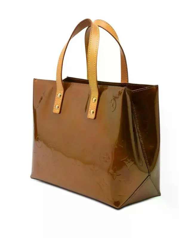 LOUIS VUITTON 2003 Monogram Vernis Reade Pm Handbag - Brown