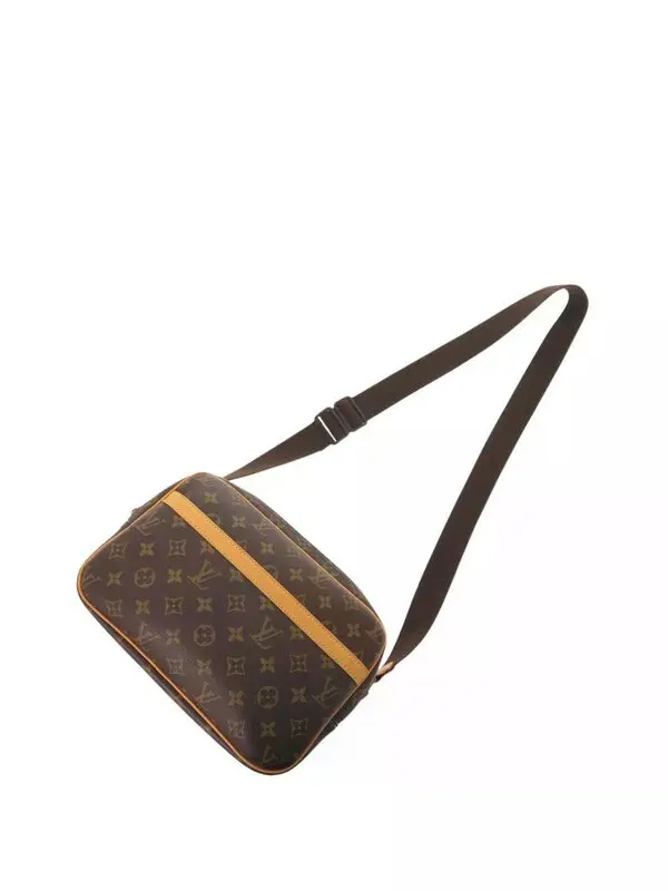 LOUIS VUITTON 2002 Monogram Reporter Pm Crossbody Bag - Brown
