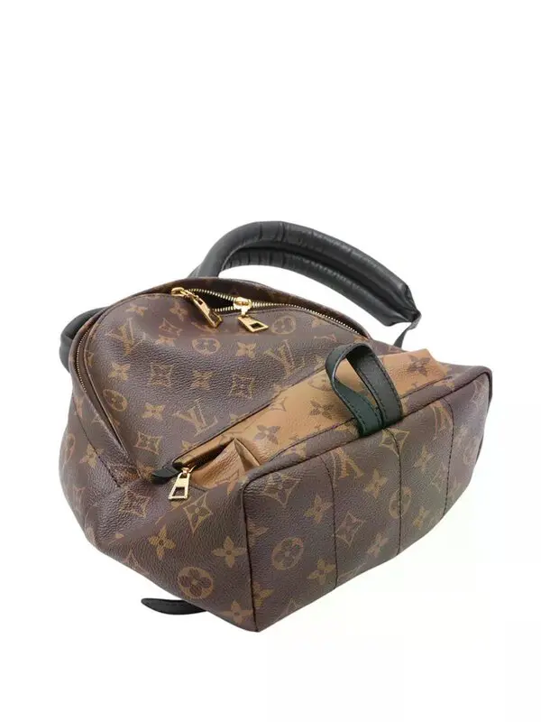 LOUIS VUITTON 2019 Monogram Reverse Palm Springs Pm Backpack - Brown