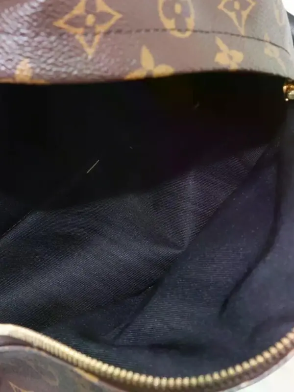 LOUIS VUITTON 2019 Monogram Reverse Palm Springs Pm Backpack - Brown