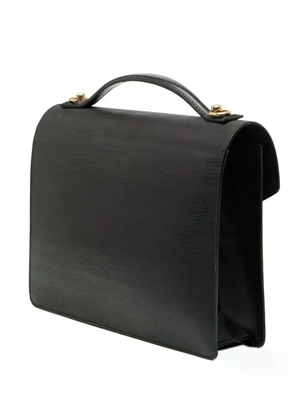 LOUIS VUITTON 2001 Epi Monceau 28 Satchel - Black