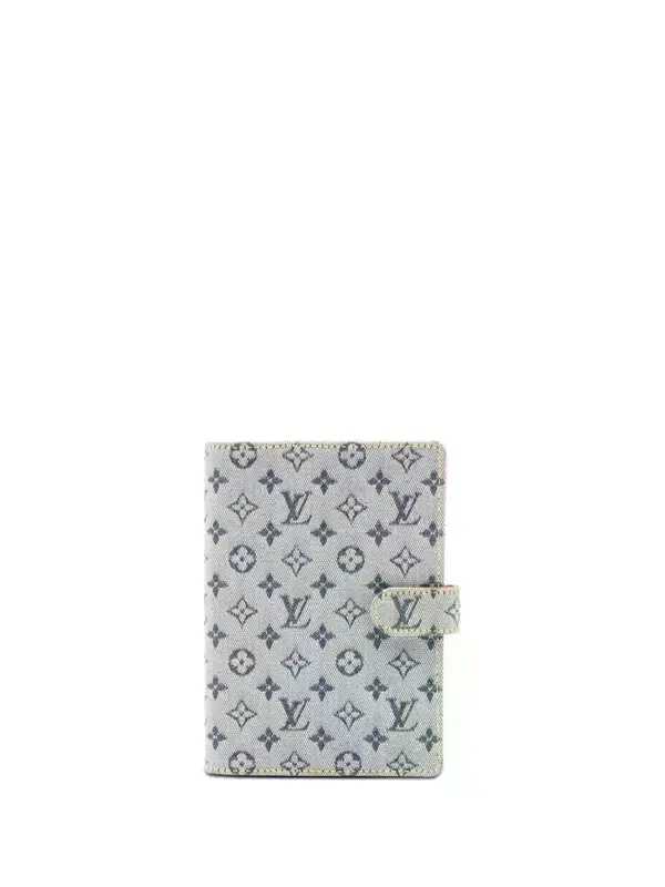 LOUIS VUITTON 2000 Monogram Mini Lin Agenda Pm - Grey
