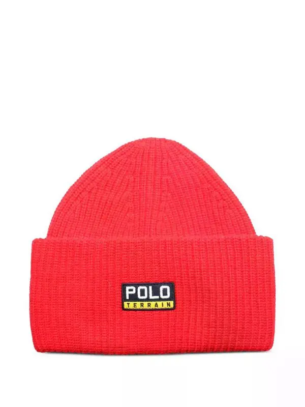 Polo Ralph Lauren Terrain Ribbed-knit Beanie Hat - Red