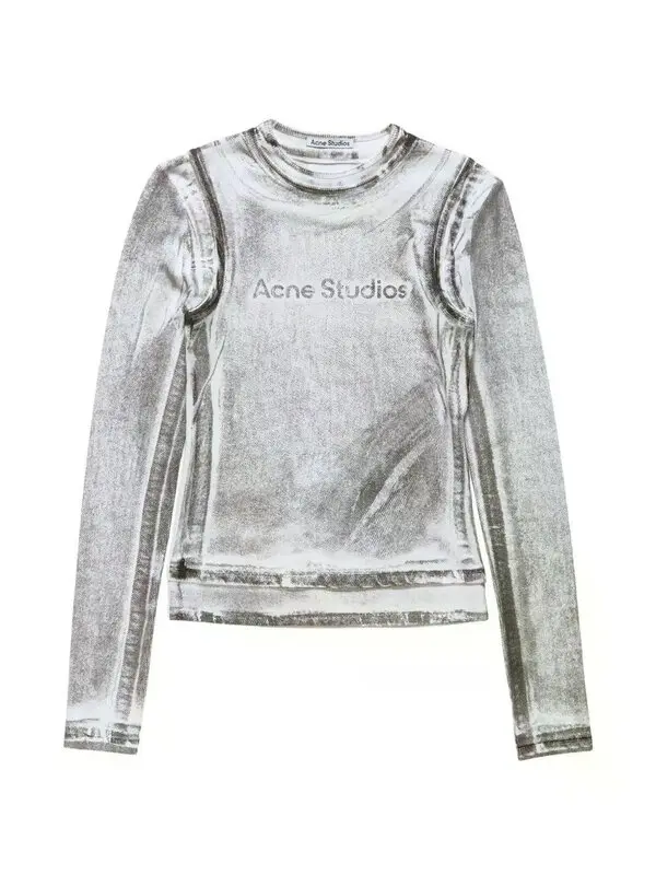 Acne Studios Logo-print Long-sleeve Top