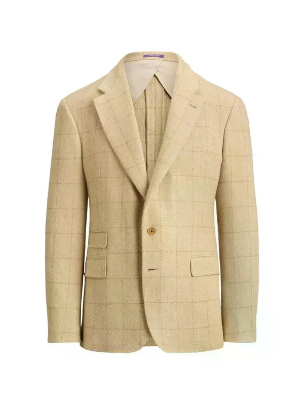 Ralph Lauren Purple Label Check-pattern Single-breasted Blazer