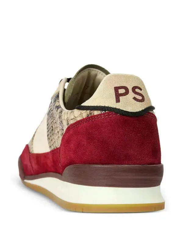 Paul Smith Dover Snakeskin-effect Suede-panel Sneakers