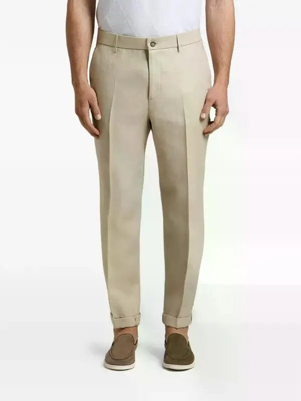 Peserico Turn-up Trousers - Neutrals