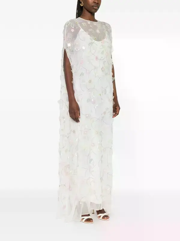 Bernadette Eleonore Sequin-embroidered Maxi Dress
