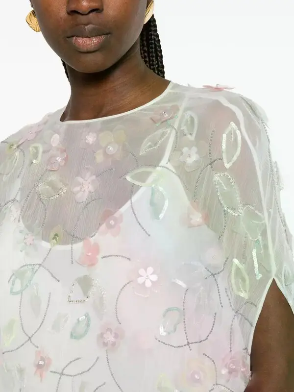 Bernadette Eleonore Sequin-embroidered Maxi Dress