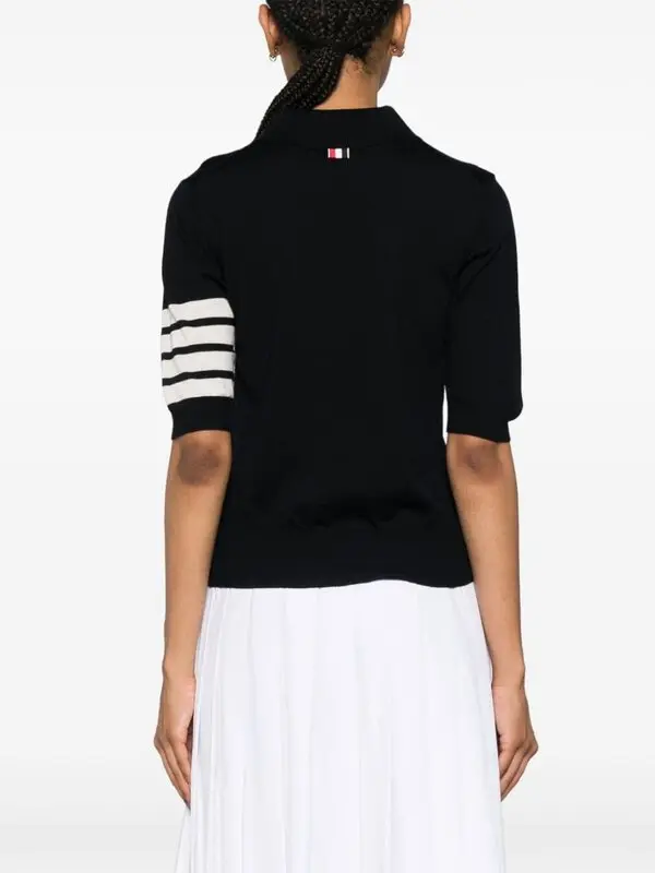 Thom Browne Wool Polo Shirt - Blue
