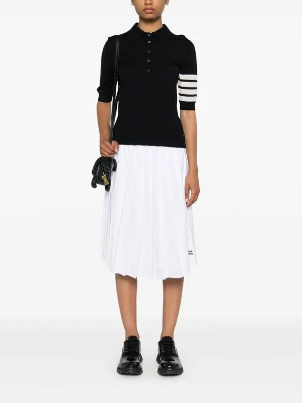 Thom Browne Wool Polo Shirt - Blue