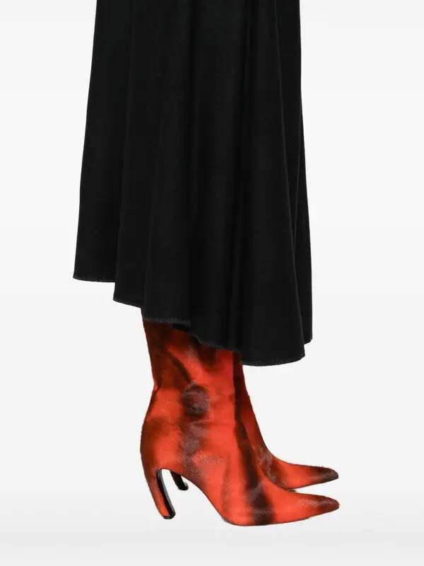 SUSANNE BOMMER Cotton Midi A-line Skirt - Black