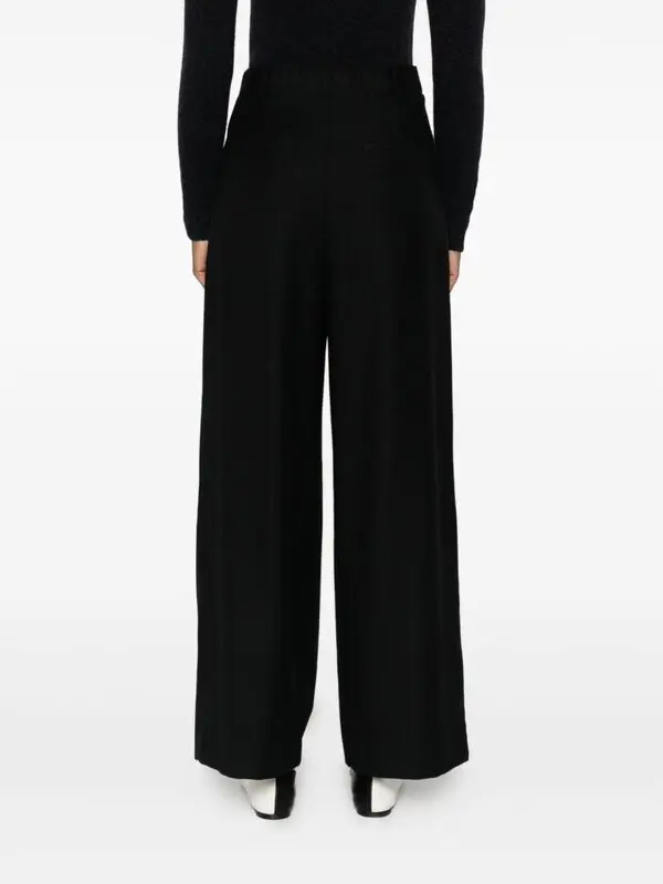 SUSANNE BOMMER Cotton Blend Trousers - Black