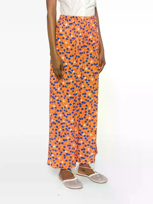 Aspesi Printed Silk Trousers