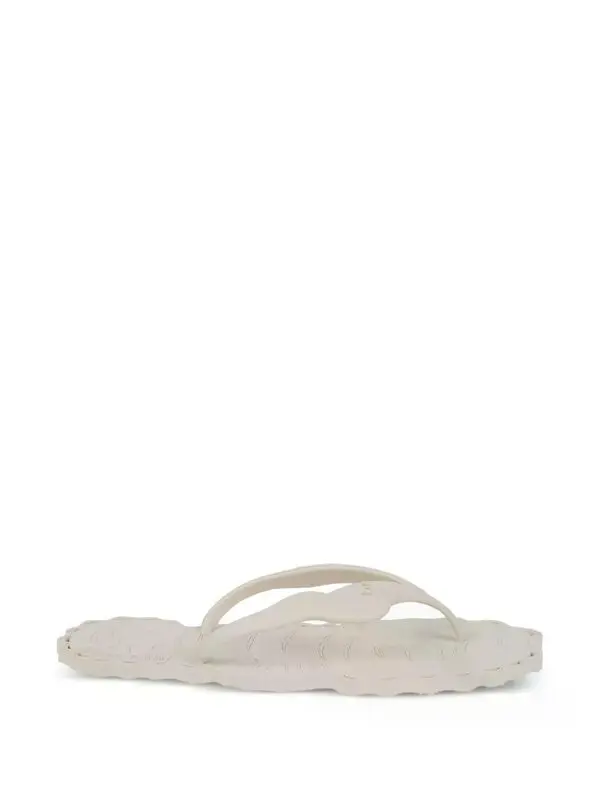 Zimmermann Scalloped-edge Flip-flops - Neutrals