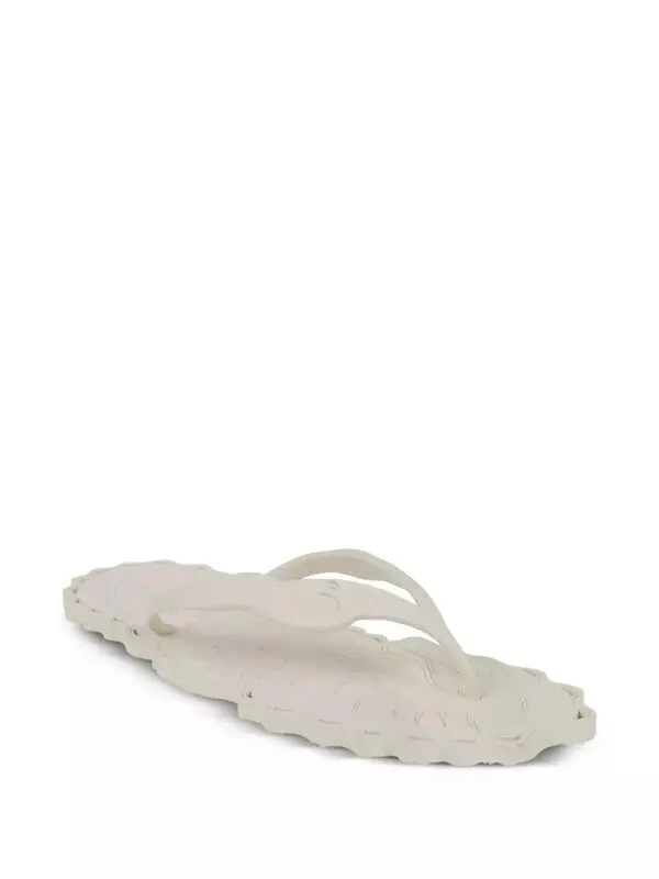 Zimmermann Scalloped-edge Flip-flops - Neutrals