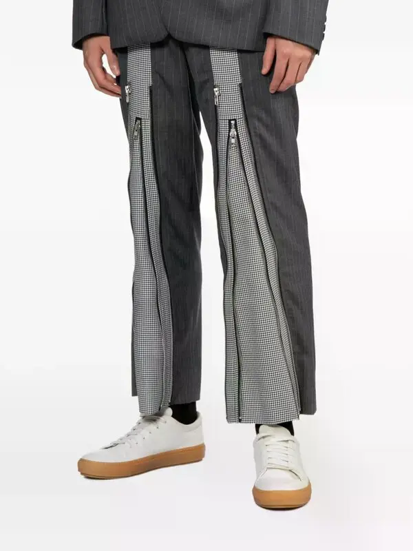 Comme Des Garçons Patchwork Zip Detail Trousers