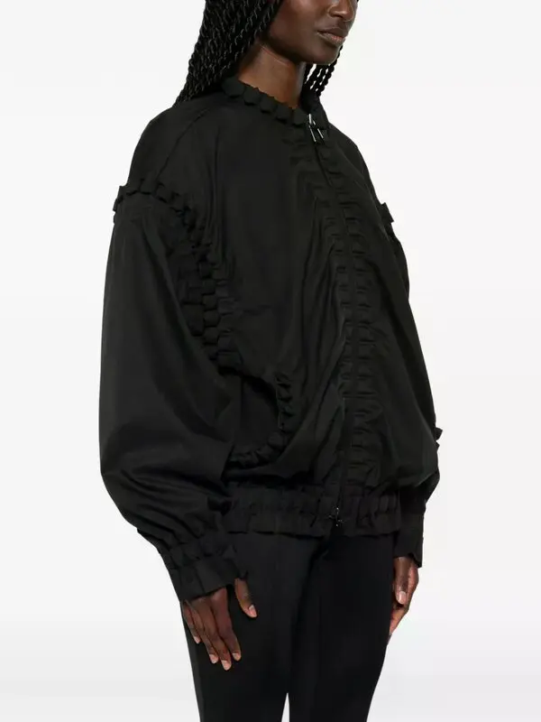 RAXXY Ruffled-embellishment Bomber Jacket
