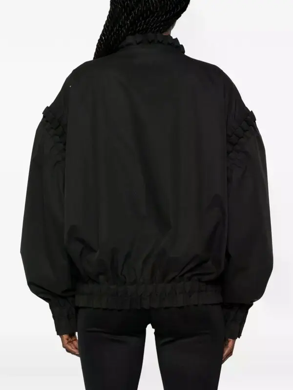 RAXXY Ruffled-embellishment Bomber Jacket