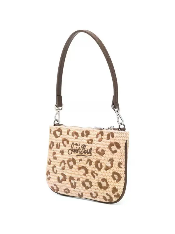 MC2 SAINT BARTH Parisienne Leopard-print Shoulder Bag - Neutrals