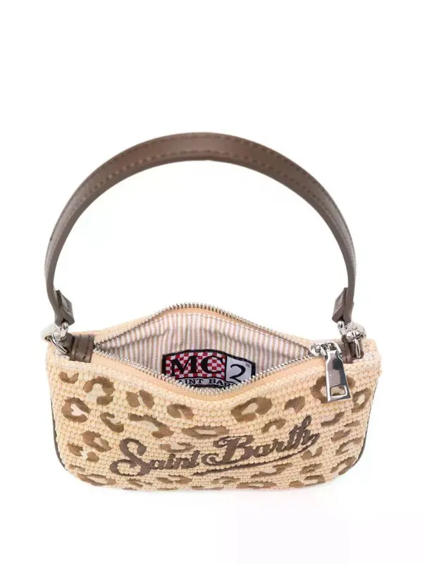 MC2 SAINT BARTH Parisienne Leopard-print Shoulder Bag - Neutrals