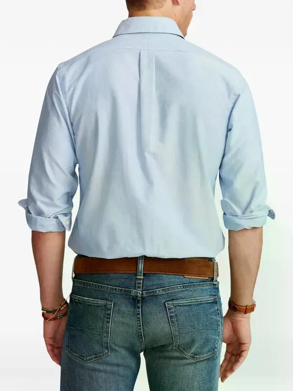 Polo Ralph Lauren Logo-embroidered Button-down Shirt - Blue