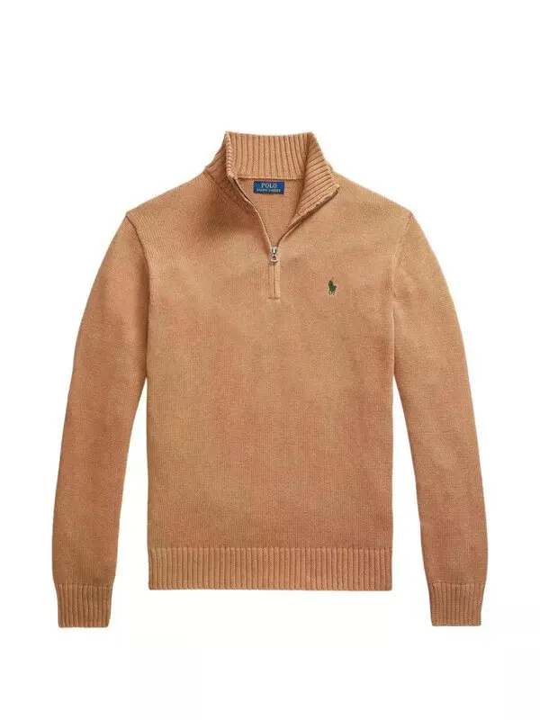 Polo Ralph Lauren Embroidered-logo Zip Sweater