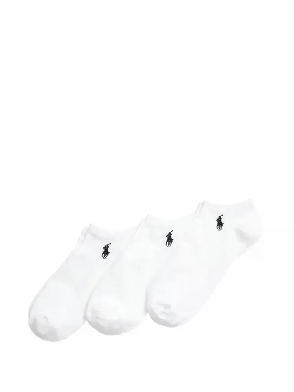 Polo Ralph Lauren Pony-embroidered Ankle Socks - White