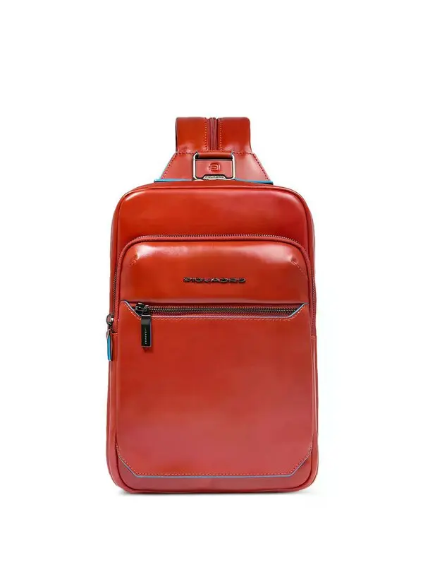 PIQUADRO Zip-top Backpack With Adjustable Shoulder Strap - Orange