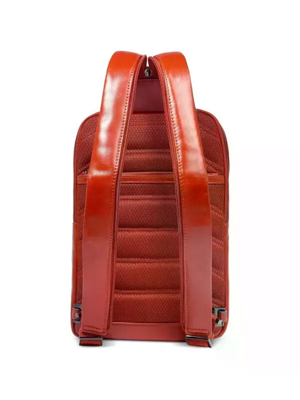PIQUADRO Zip-top Backpack With Adjustable Shoulder Strap - Orange