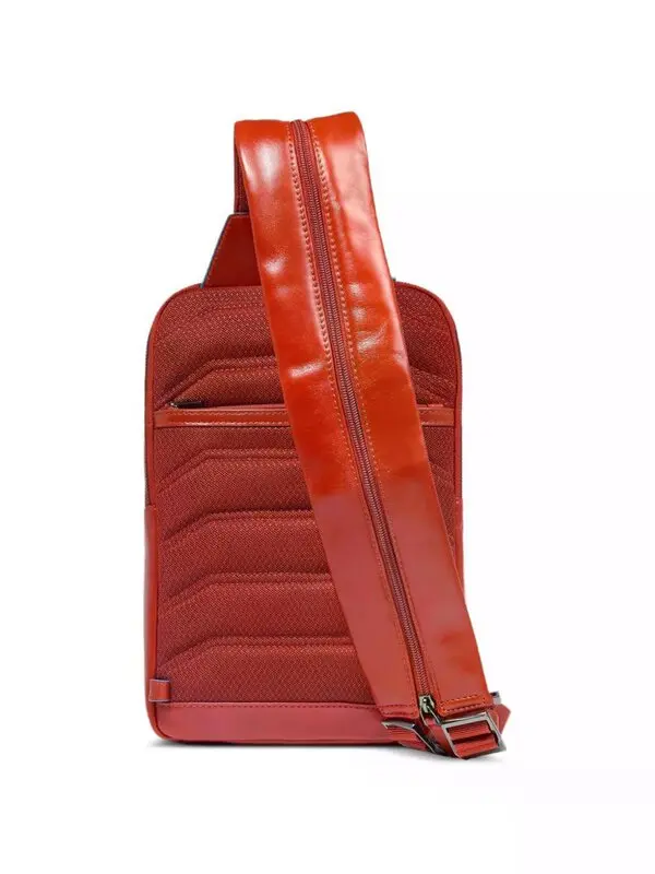 PIQUADRO Zip-top Backpack With Adjustable Shoulder Strap - Orange