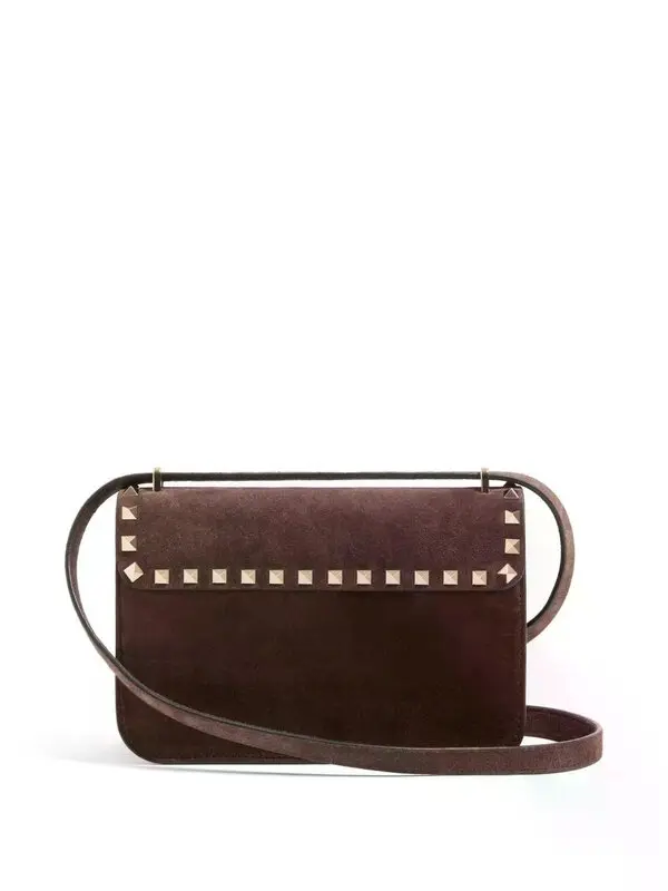 Valentino Garavani Rockstud Small Shoulder Bag - Brown