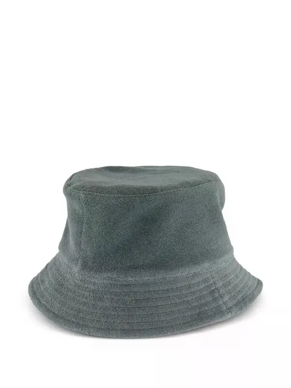 Fedeli Terry Knitted Cotton Bucket Hat - Grey