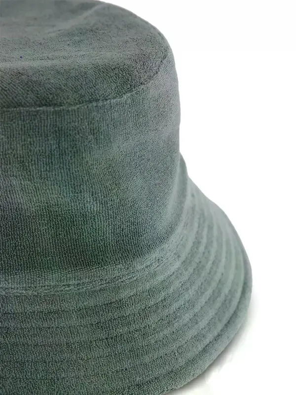Fedeli Terry Knitted Cotton Bucket Hat - Grey