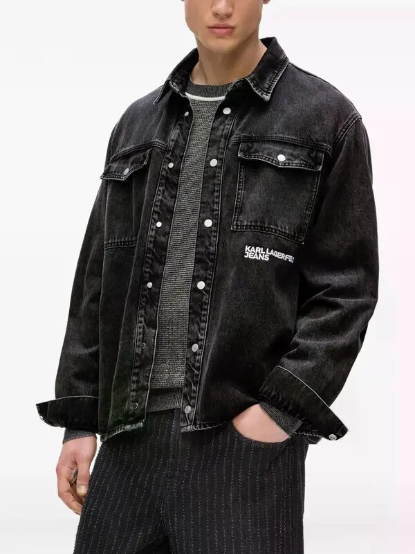 Karl Lagerfeld Logo-print Shirt Jacket