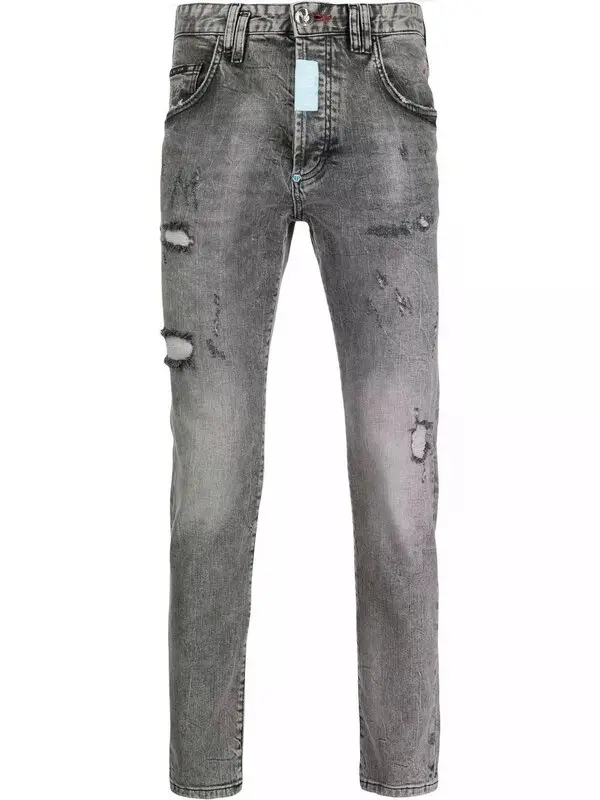 Philipp Plein Distressed Skinny-cut Jeans