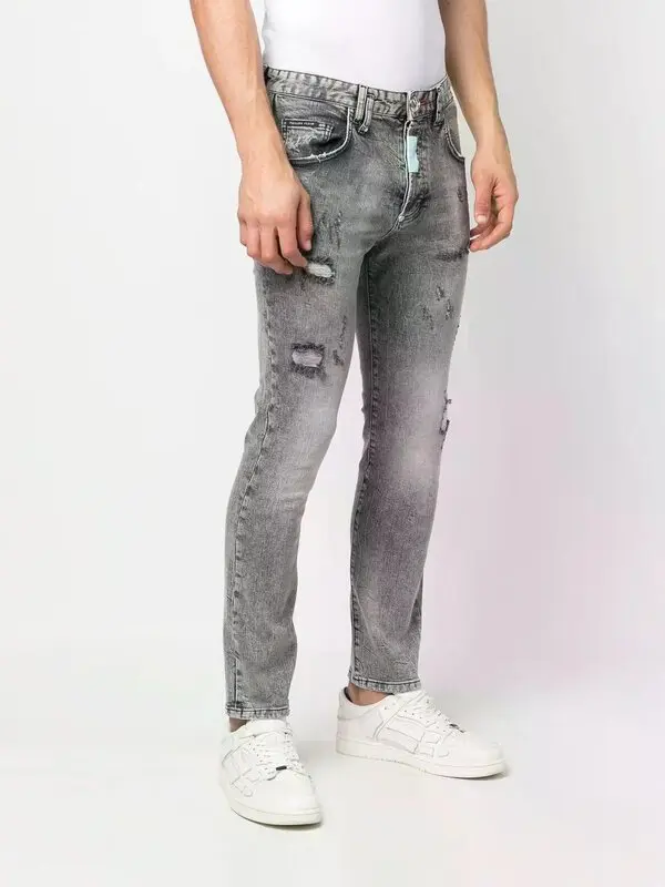 Philipp Plein Distressed Skinny-cut Jeans